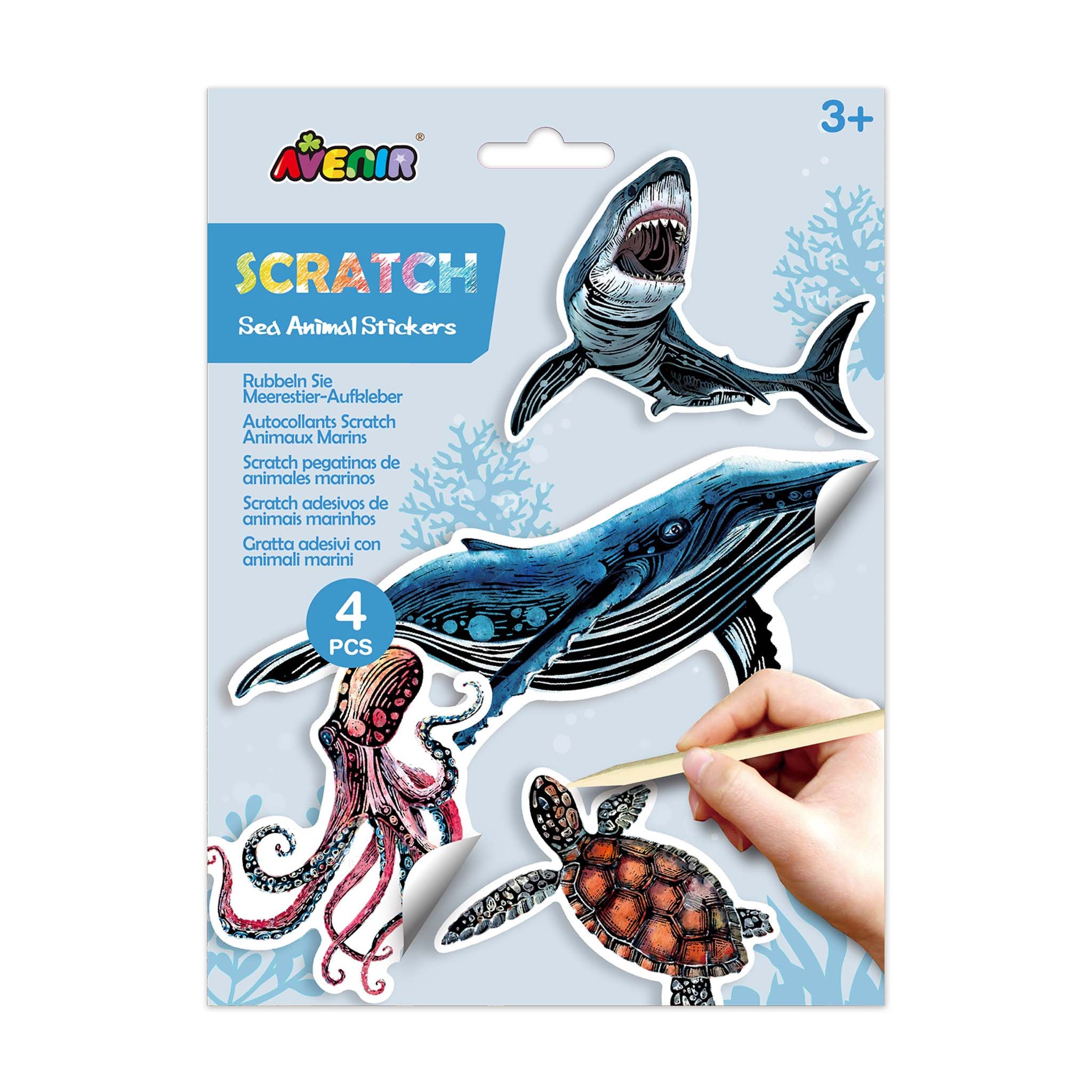 Scratch Sea Animal Stickers – KidAntics
