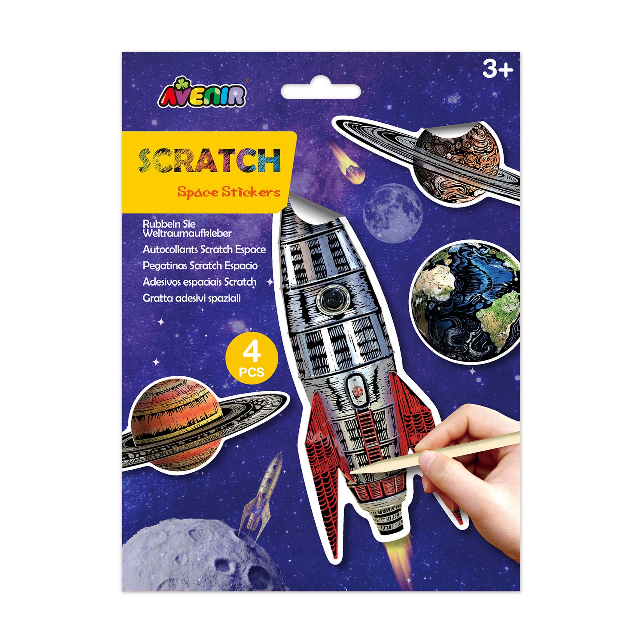 Scratch Space Stickers – KidAntics