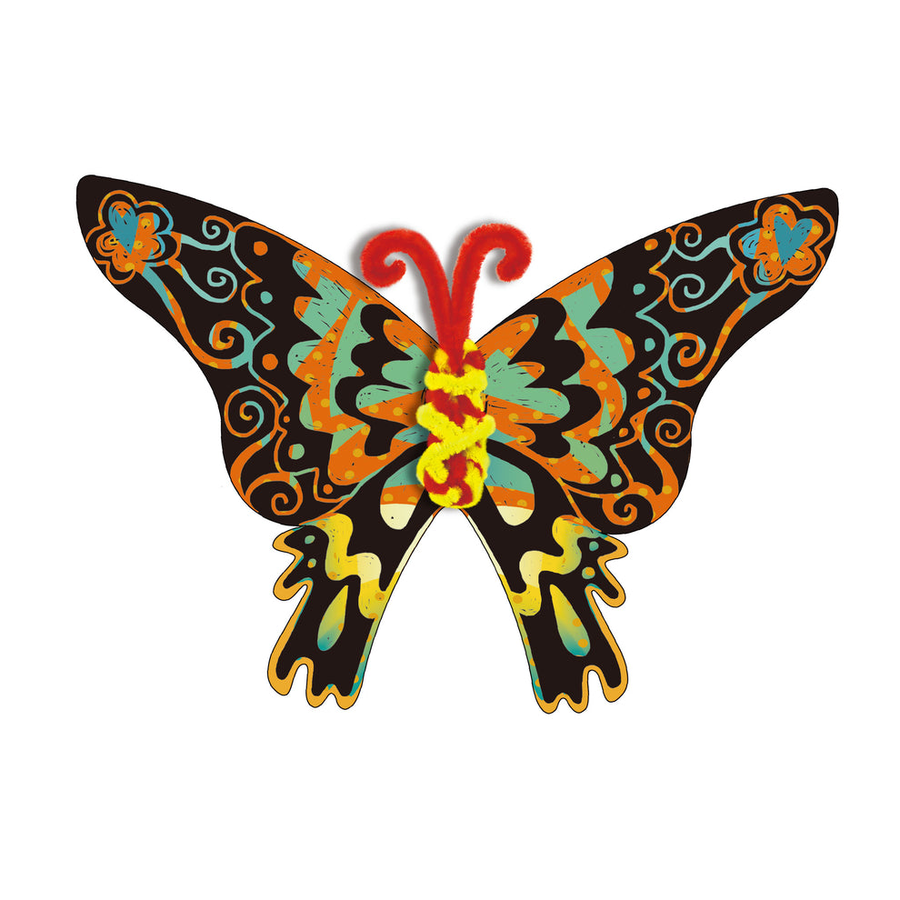 Scratch Butterflies with Fuzzy Sticks – KidAntics